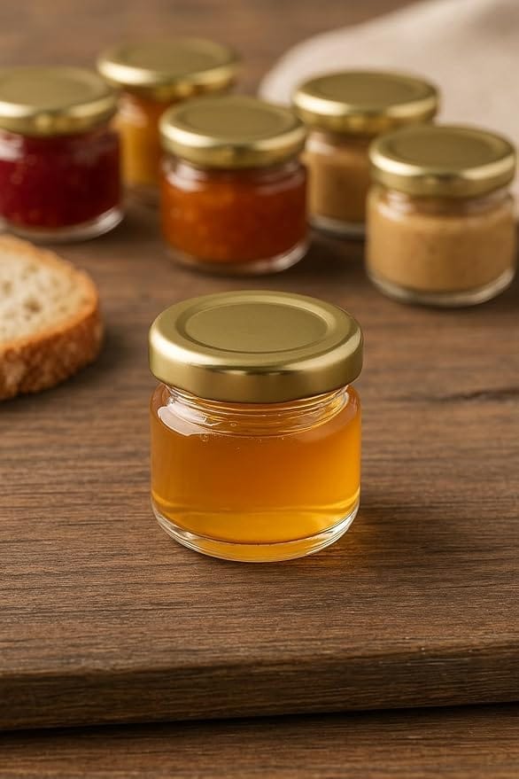 LOOKERIO 30ML Small Glass Jars Set of 6 – Airtight